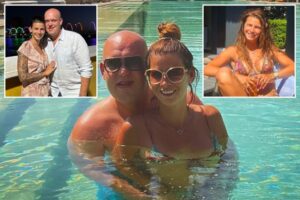 Daphne, de vrouw van Michael van Gerwen, woont nu samen met de man van wie ze al anderhalve ...